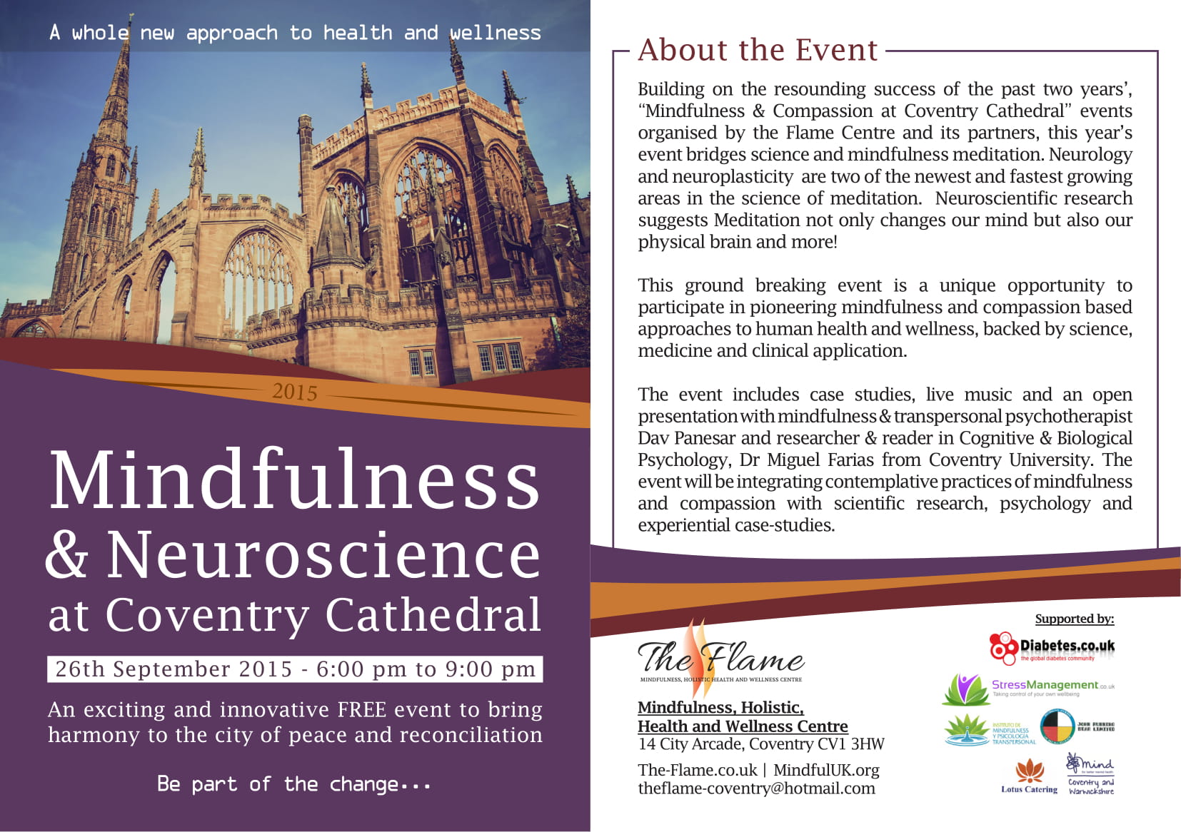Pioneering Mindfulness Events - Dav Panesar